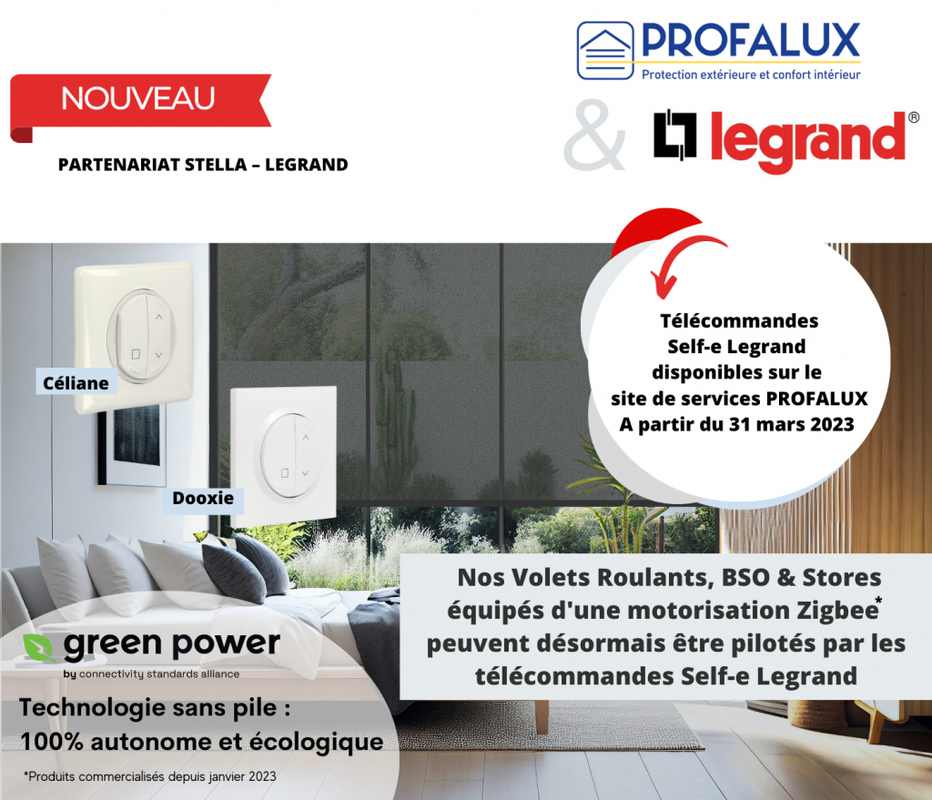 Partenariat Stella Group et Legrand - Profalux Profalux
