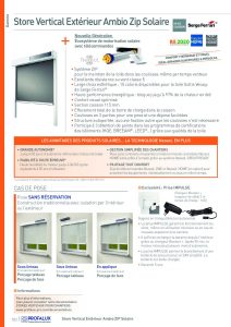 Store Vertical Extérieur Ambio Zip - Profalux Profalux